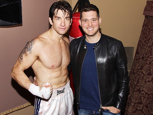 Broadway.com | Photo 1 of 3 | Photos! Michael Buble Cheers on Andy Karl ...
